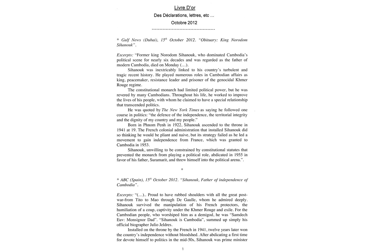 King-Father Norodom Sihanouk of Cambodia - Family of King-Father ...